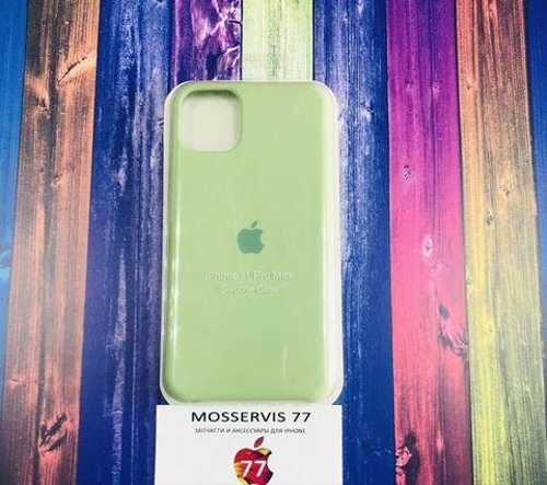 Чехол Silicone case на iPhone 11 pro max зеленый