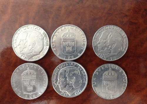 Набор монет Швеции 1978- 2004гг