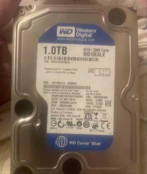 Жесткий диск wd blue 1tb установка