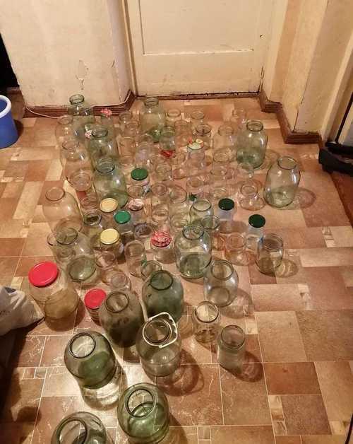 Банки стеклянные отдам бесплатно