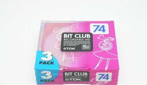 Минидиски Minidisc TDK Bit Club 74 (3 Pack )