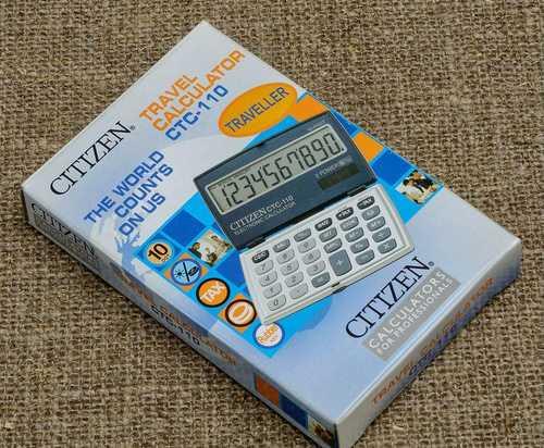 Карманный калькулятор citizen CTC-110