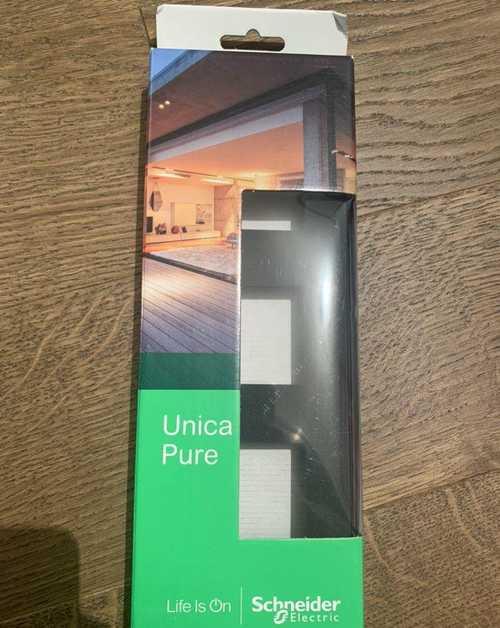 Рамка 3ая Unica Pure, Schneider electric