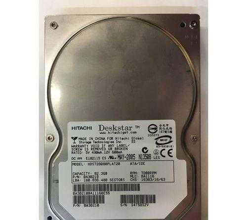 HDD 82.3GB Hitachi HDS728080plat20 IDE