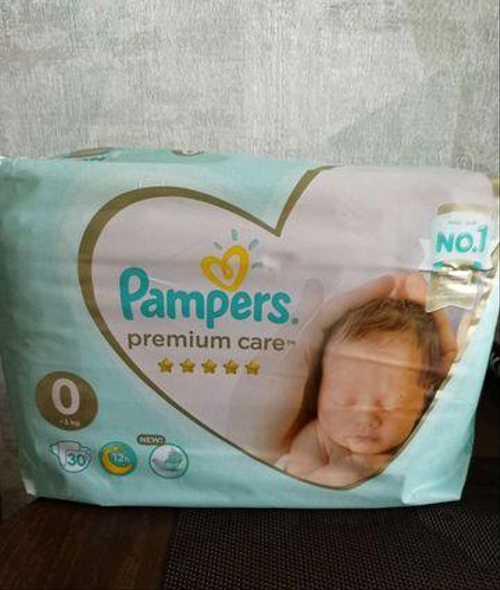 Подгузники pampers premium care 0