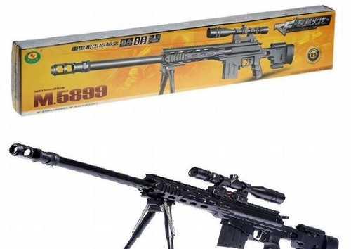 Снайперка игрушка. Снайперская винтовка м5899 пневматическая с лазерным прицелом. Детская снайперская винтовка m5899. Игрушечная снайперская винтовка m5899. Винтовка м5899 снайперская игрушечная.