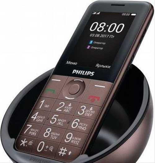 Philips Xenium E331 (коричневый)