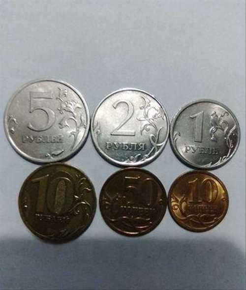 Обмен. Монеты 10-50 коп, 1-2- 5 10 руб.2010 г