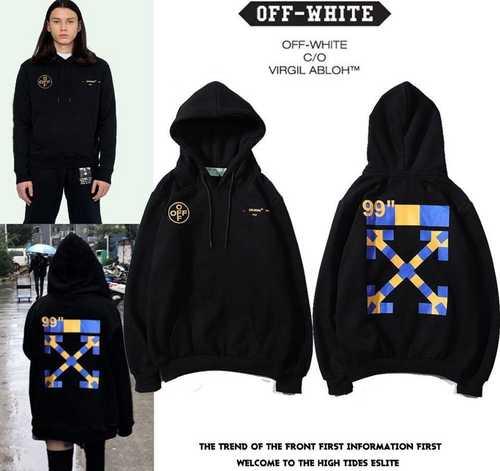 Толстовка Худи Off White Офф Вайт новая.Черная