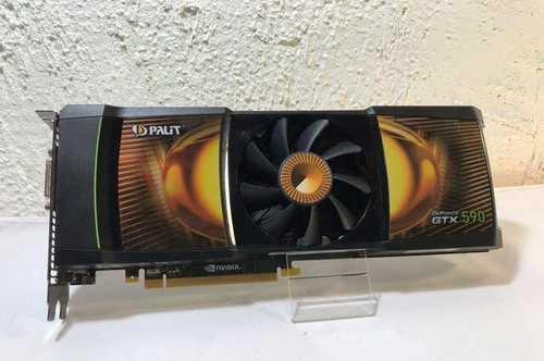 Видеокарта Palit GeForce GTX 590 3GB, шина 768 бит