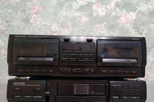 Кассетная дека Kenwood x-57 и CD DP M-87