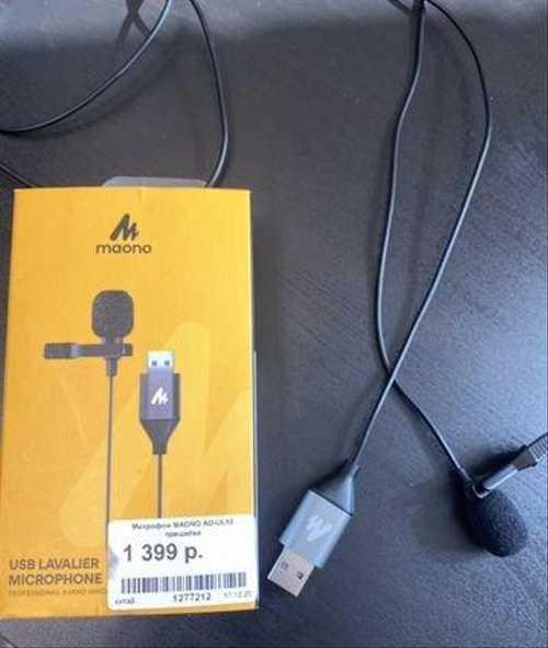 Микрофон петличный maono au-ul10