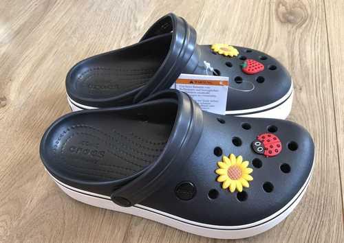 Crocs новые сабо Platform Back M4/W6/36