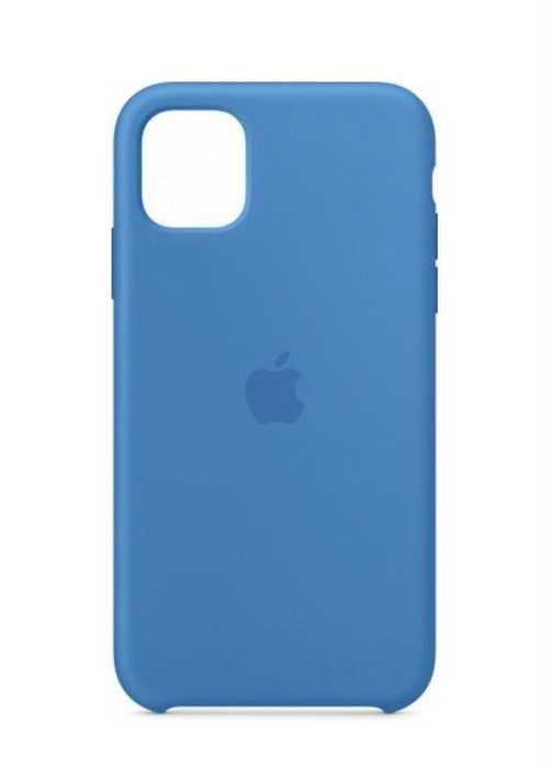 Клип-кейс Apple Silicone для iPhone 11 синяя волна