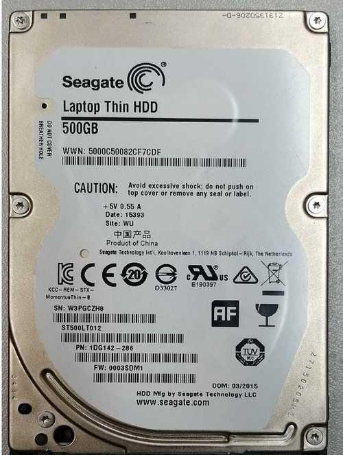 HDD Seagate Laptop Thin 2.5 msata