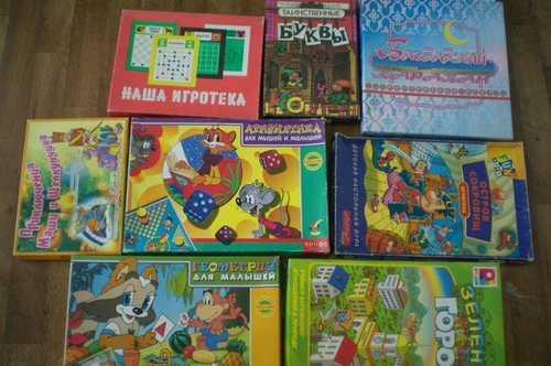 Игры детские настольные, паззлы