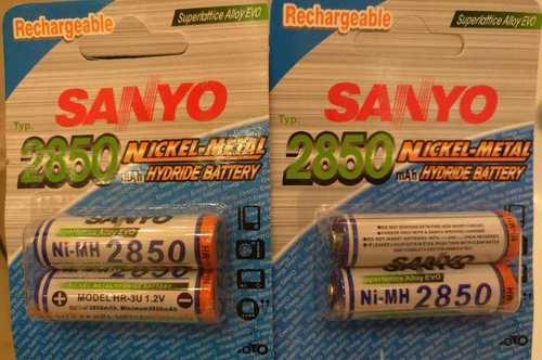 NiMh аккумулятор HR6 Sanyo 2850mAh 1.2V