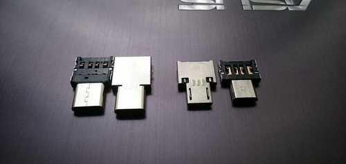 Ультра мини OTG адаптеры Type-C и Micro Usb - USB