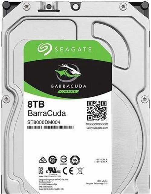 Новый жесткий диск Seagate BarraCuda 8TB