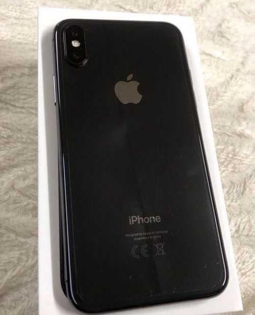 Apple iPhone X 64GB Black Полный комплект, гаранти