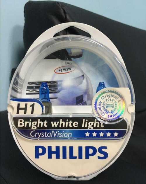 Лампа галоген Philips CrystalVision, 4300 К, H1
