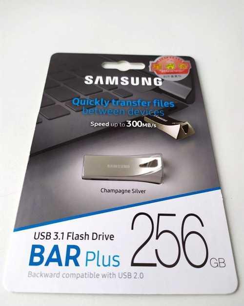 Флешка USB 3.1 SAMSUNG Bar Plus (256 GB)