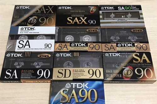 Аудиокассеты TDK SA 1982-1997 коллекция