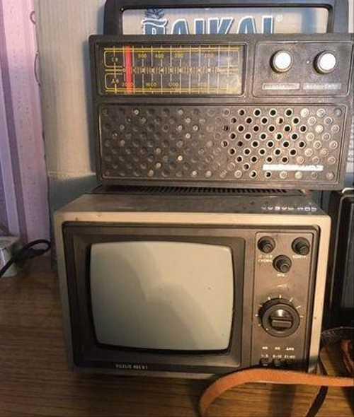 Телевизор silelis 405D-1 и транзисторные приемники