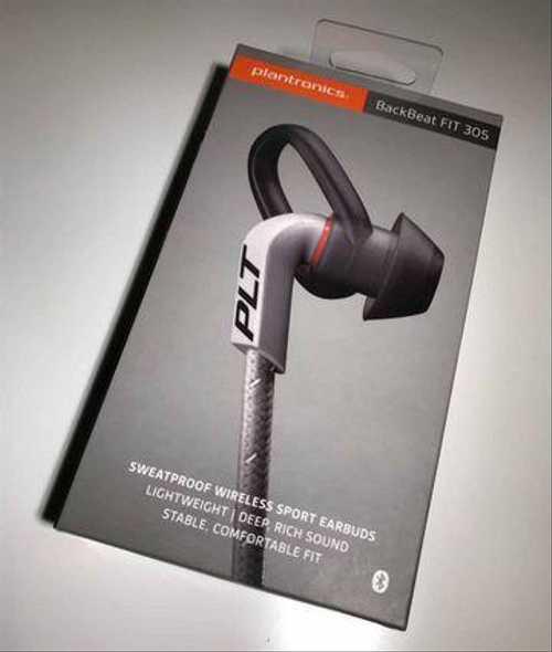 Plantronics BackBeat Fit 305 серые, новые