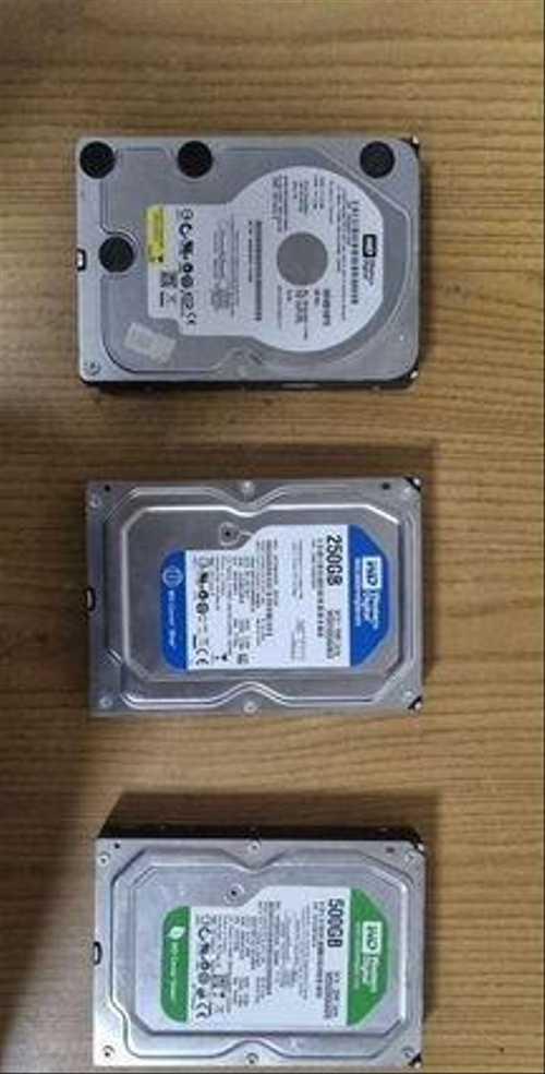 Жесткие диски HDD SSD