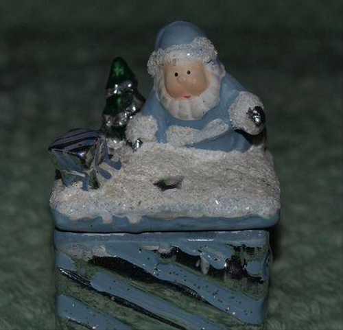 Сувенир - новогодняя свеча Дед мороз, керамика