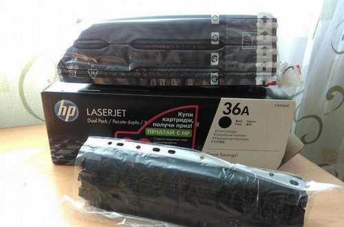 Картридж лазерный HP 36A (CB436A), Б/У