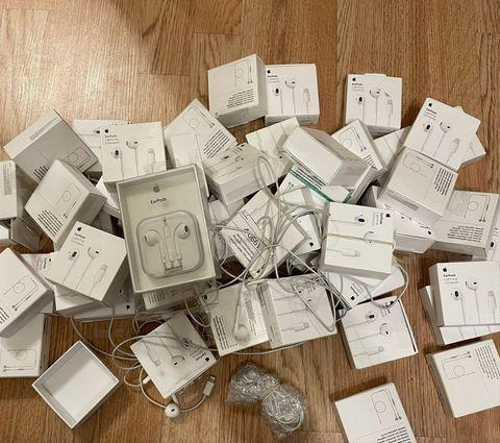Оригинал earpods lightning connector лот 59 штук о