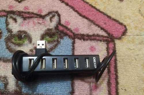 USB хаб dexp 6 слотов