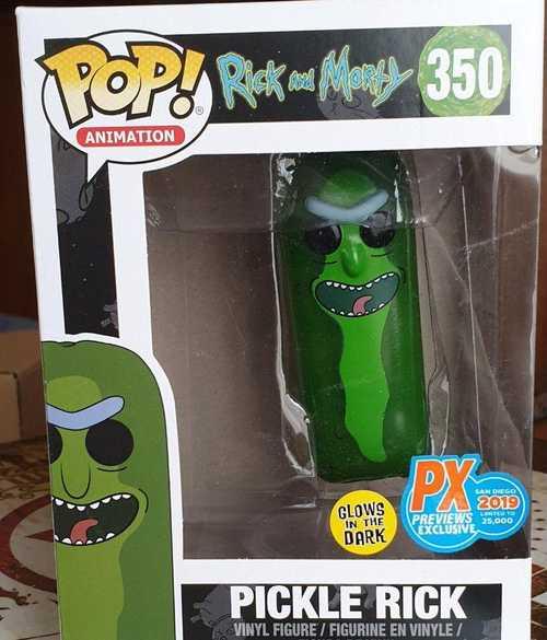 Funko pop Pickle Rick 350