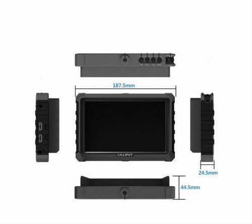 Monitor Liliput A7s + chager + battery