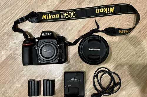 Зеркальный фотоаппарат nikon D600 + tamron SP 45mm