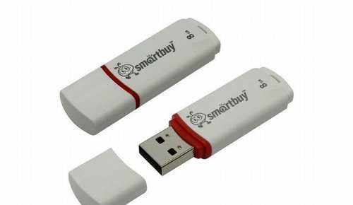 USB Флеш накопитель Smart Buy USB 8GB Crown White