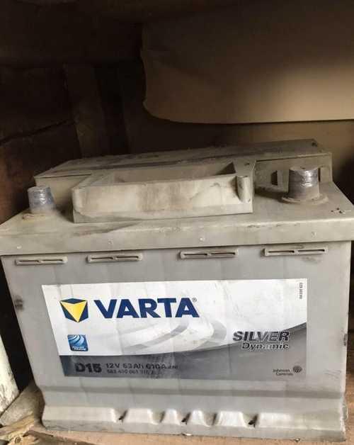 Varta 63ah Б/у нагрузку держит гарантия