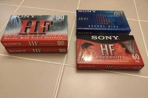 Аудиокассеты sony новые HF 90, HF 60 Type I