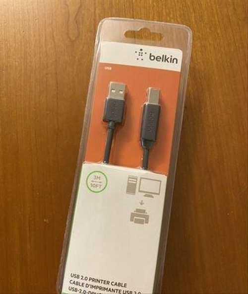 Кабель для компьютера Belkin USB-A(М) /USB-B(М), 3