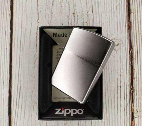 Зажигалка Zippo 205 Satin Chrome Новая Оригинал