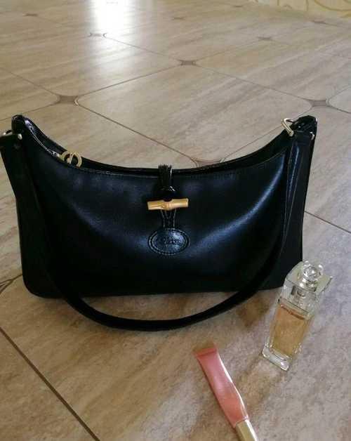 Кожаная сумка Longchamp