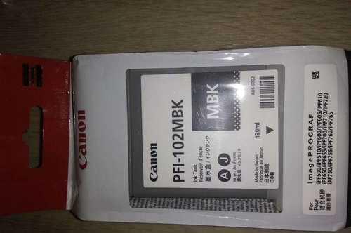 Canon PFI 102 MBK картридж