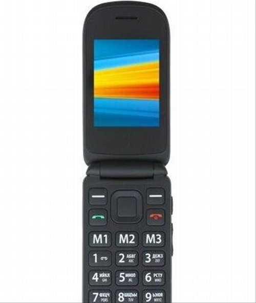 Сотовый телефон dexp V242 витринный 2SIM, черный