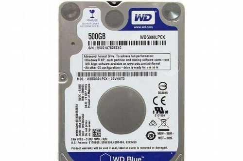 Жесткий диск wd blue 500gb, hdd, 2.5