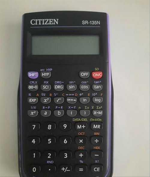 Калькулятор инженерный citizen SR-135N