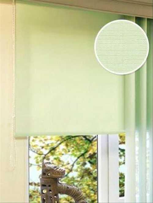 Рулонная штора, Светло-зеленый, 73х170 см