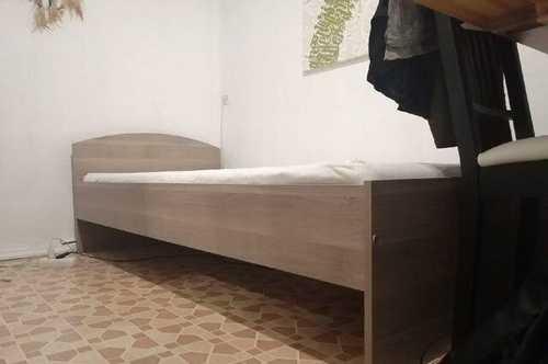 Односпальная кровать IKEA sultan lade с матрасом