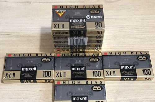 Аудиокассеты Maxell xlii 90,100 новые
